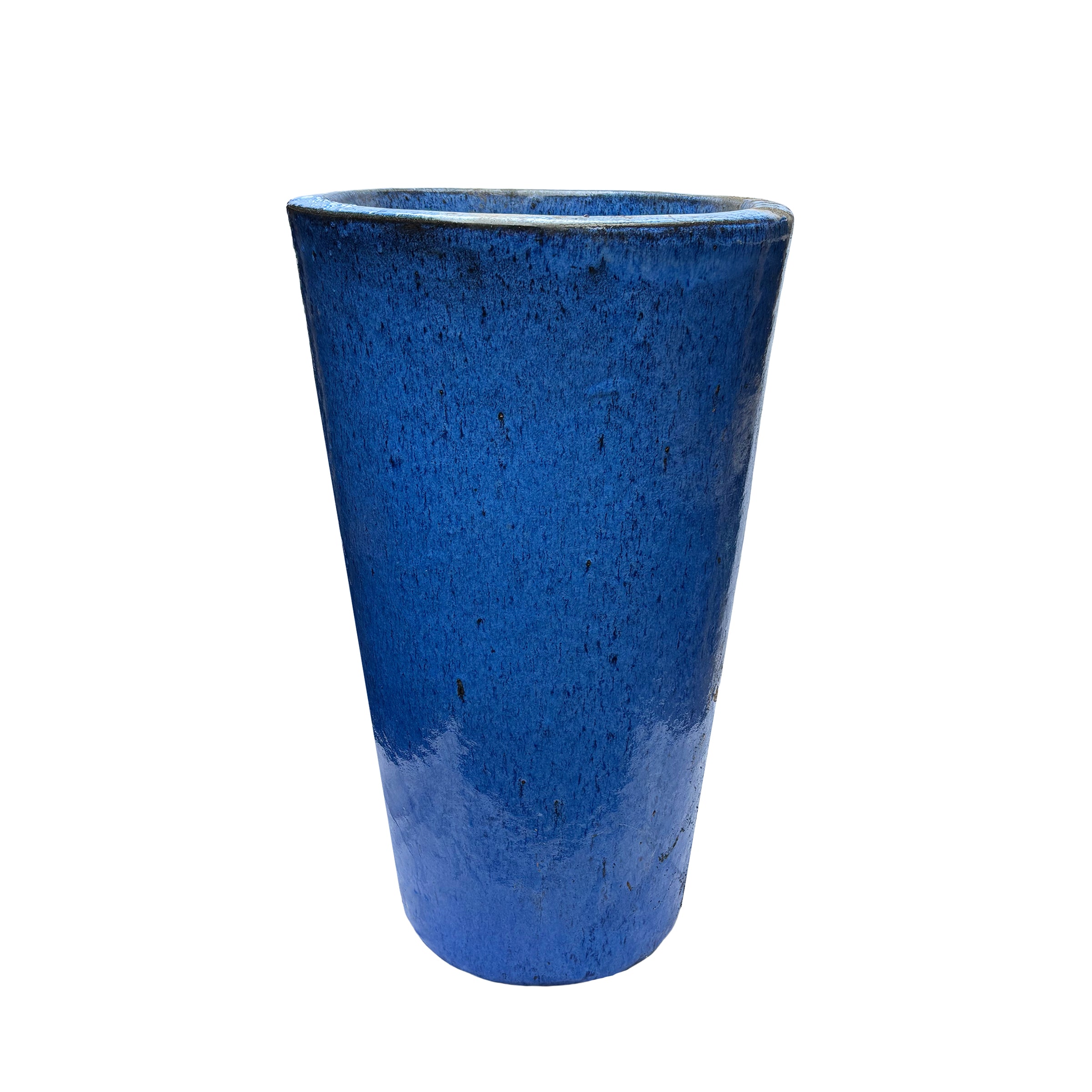 Tall Round Tapered Pot Running Blue – Gasper Home & Garden