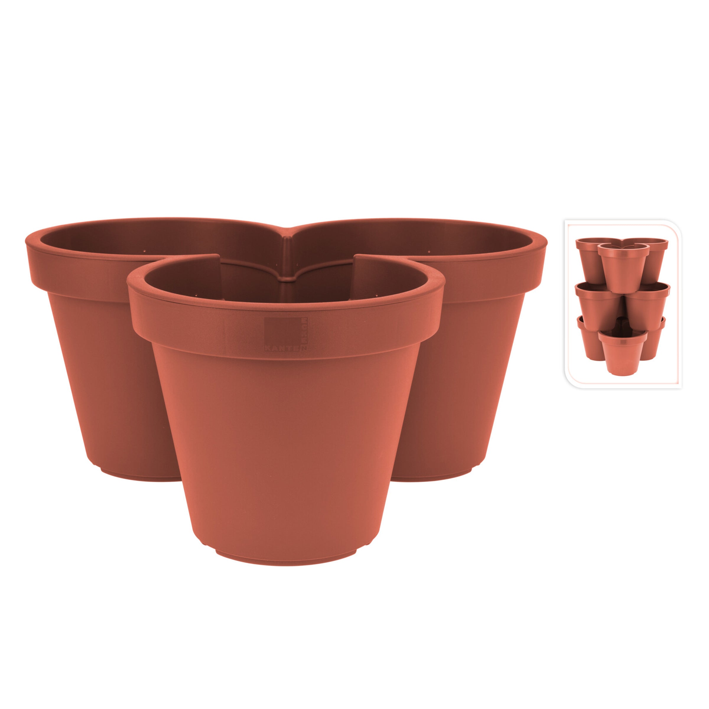 Stackable Plastic Tri-Pot – Gasper Home & Garden
