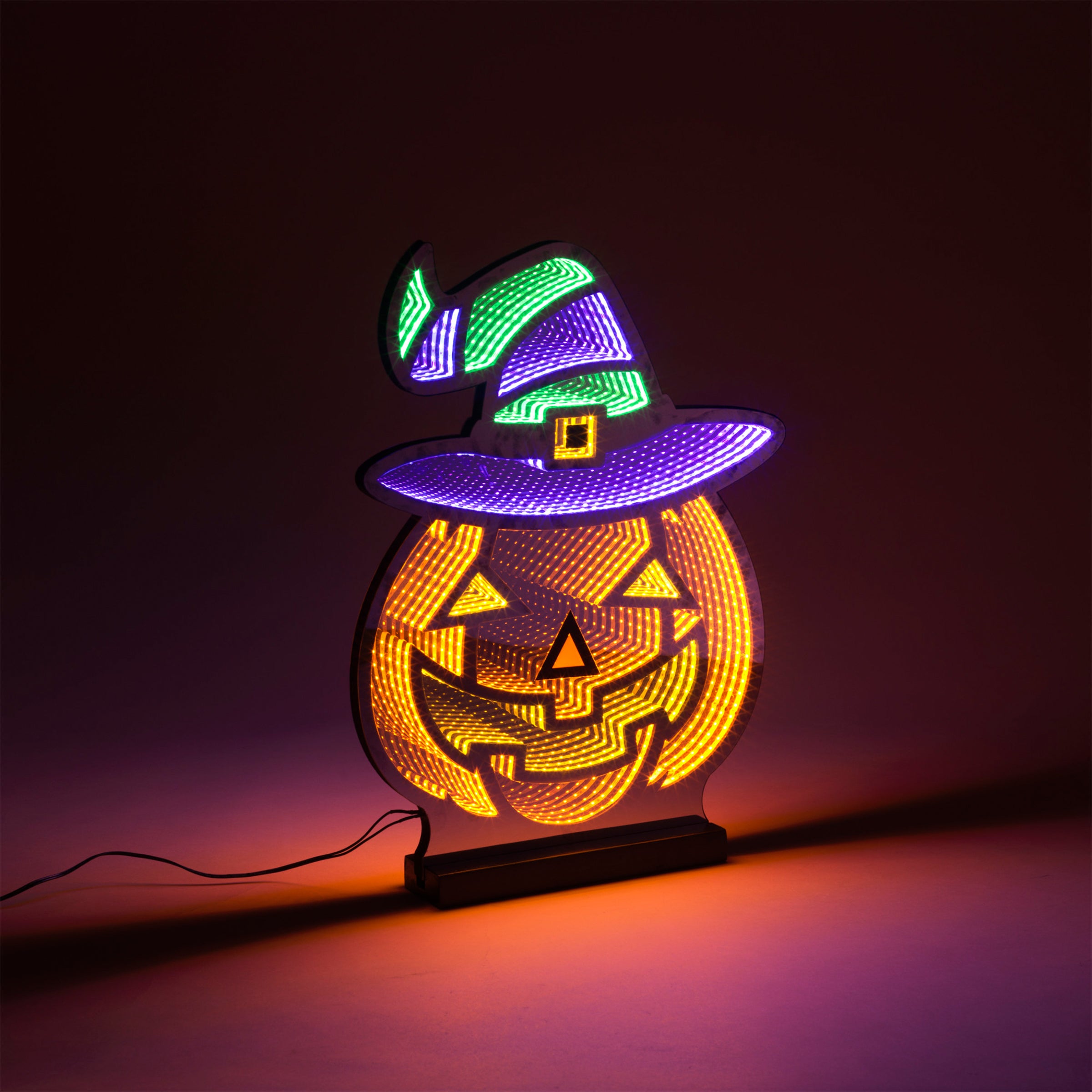 Infinity Lighted Pumpkin with Witch's Hat – Gasper Home & Garden
