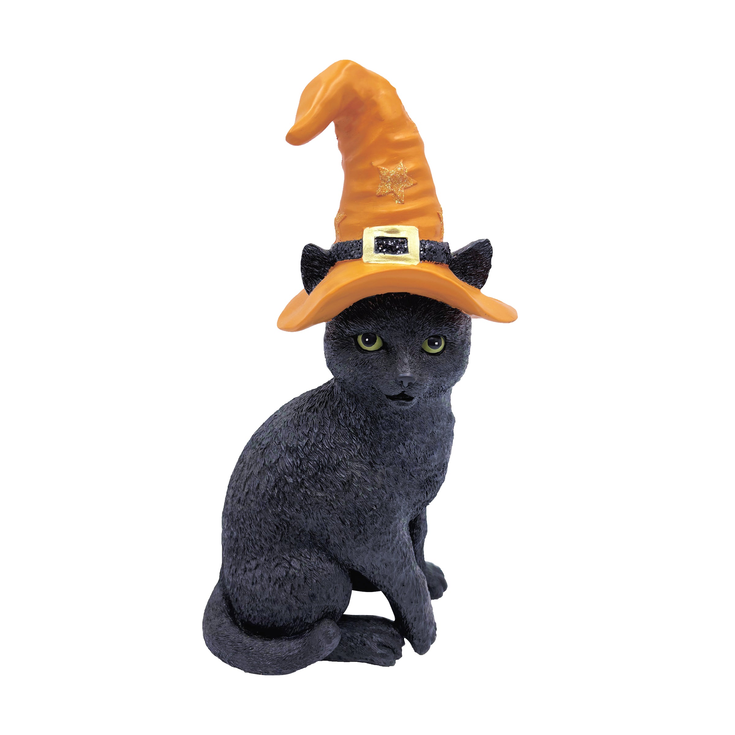 Black Cat with Witch Hat Figurine – Gasper Home & Garden