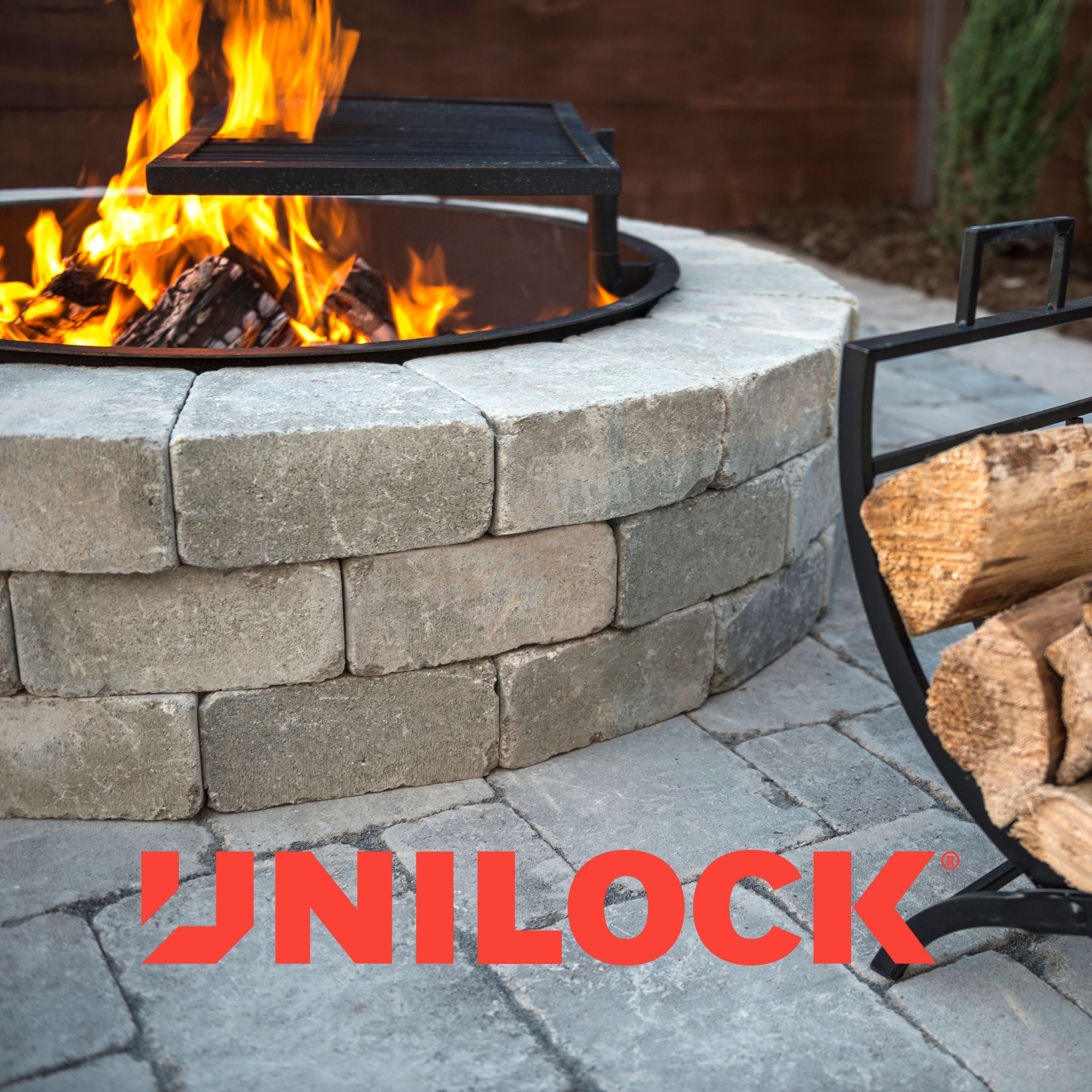 Unilock Fire Pit Kits – Gasper Home & Garden